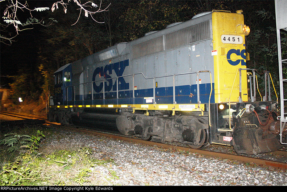 CSX GP40-2 #4451 on WPBU-20
